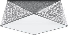 Sollux Lighting Stropní svítidlo HEXA 35 stříbrné