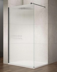 Gelco Vario - Sprchová stěna Walk-In, 90x200 cm, Coated glass, matná černá/nordic sklo GX1590-06