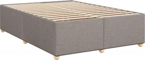 Box spring postel s matrací taupe 140x200 cm textil 3286707