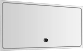 Sapho Sapho, GEMINI zrcadlo s LED osvětlením 120x60cm, chytré funkce, GM120K