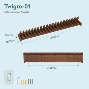 koupelnový držák DOPORRO Twigro 01 na ručníky a jiné