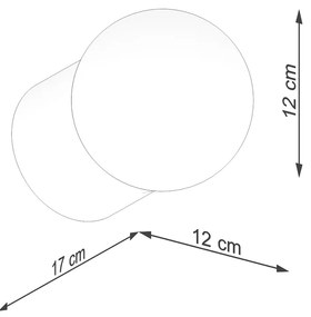 Nástěnné svítidlo Boomo, 1x bílé skleněné stínítko, dřevo