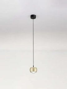 LED zlatý moderní lustr Conga