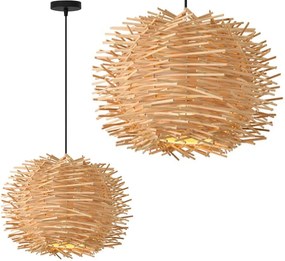 Toolight - Stropní svítidlo z přírodního bambusu APP883-1CP, hnědá, OSW-05243