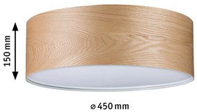 Paulmann 79650 Neordic Liska, stropní svítidlo ze světlého dřeva, 3x20W LED E27, prům. 45cm