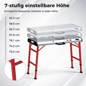 Costway Svařovací stůl s nosností 450 kg a nastavitelnou výškou. Přenosný