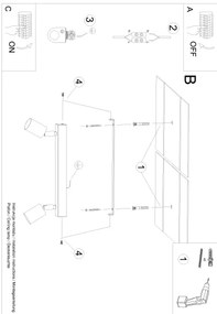 Sollux SL.1291 - Bodové svítidlo VERDO 2xGU10/10W/230V černá