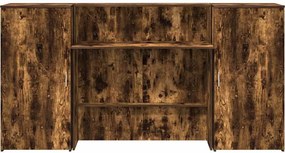 Recepční stůl kouřový dub 200x50x103,5 cm kompozitní dřevo 3324218