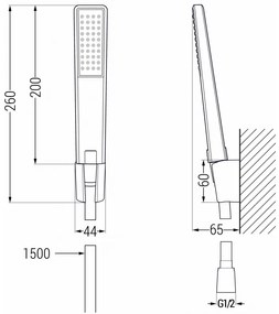 Mexen Royo R72 vanová sada, Chromovaná - 72203R72-00