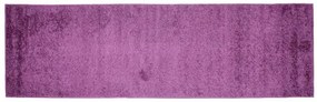 Koberec Běhoun Shaggy DELHI 7388A Jednobarevný fialový Rozměr: 80x200 cm