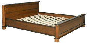 MEBDOM Rustikální postel v bavorském stylu 180x200