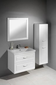 Aqualine Aqualine, FAVOLO skříňka vysoká s košem 40x150x31 cm, bílá mat, FV160