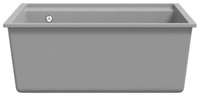 vidaXL Marketos Kuchyňský dřez s přepadem šedý žula