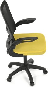 Dětská otočná židle žlutá KA-K2006 YEL