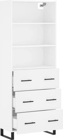 Skříň highboard bílá 69,5 x 34 x 180 cm kompozitní dřevo 3189405