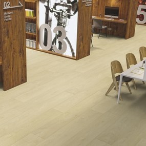 Gerflor, PVC podlaha - lino AladinTex Ultra 0797 Havana ivory, na míru, šíře 4m, béžová, filc, chodba / předsíň