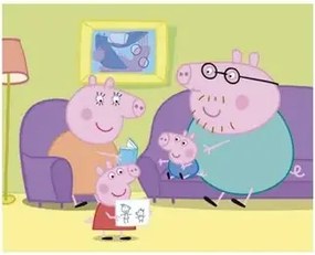 DINO Dřevěné kostky Peppa Pig Veselý den / 20 kostek / od 3 let