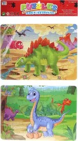 ORION Puzzle Dinosauři 2 ks v rámečku / Puzzle / 2x 49 dílků / s omalo