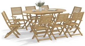 Skládací židle 6 ks 54,5x61,5x86,5 cm Masivní akácie 3214226