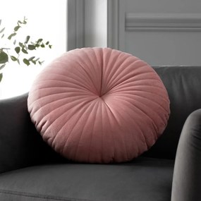 Sametový dekorační polštář ø 40 cm Round Soft Touch – Catherine Lansfield