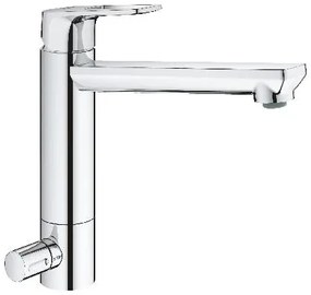 Grohe BauLoop - Dřezová baterie s uzavíracím ventilem, chrom 31713000