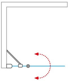 Roth Čtvercový nebo obdélníkový sprchový kout TDO1+TDO1 Varianta: šířka pravých dveří: 110 cm, šířka levých dveří: 80 cm, orientace: Uni - (TDO1/1100_TDO1/800_br), Barva profilů a typ výplně: profily: brillant, výplň: transparent