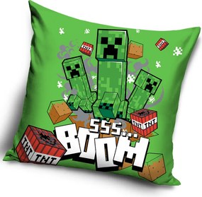 Dětský polštářek Minecraft Creeper Boom