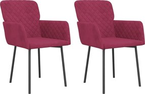vidaXL Jídelní židle 2 ks samet [344784] Barva: Růžová