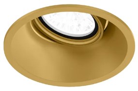 Wever & ducré kulaté stropní zapuštěné svítidlo deep adjust ceiling rec 1.0 led 1800-3000k g tree zlato