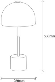 Stolní lampa Mixes černá/zlatá