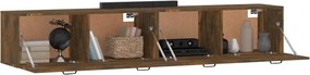Nástěnné skříňky 2 ks kouřový dub 100 x 36,5 x 35 cm kompozit 3115673