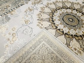 BE Koberec Deluxe 9093 BEIGE - béžový obdélníkový Rozměr: 60x100 cm