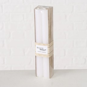 Svíčky bílé dlouhé 20 cm - set 4 ks