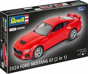Revell Ford Mustang GT 2024 červená / Modelářská stavebnice / Click Sy