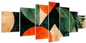 Obraz - Geometrické přírodní motivy II. (210x100 cm)