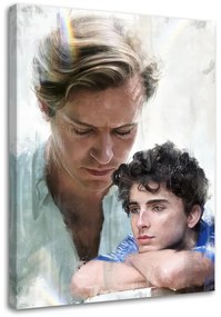 Gario Obraz na plátně Timothée Chalamet a Armie Hammer ve filmu Call Me by Your Name - Dmitry Belov Rozměry: 40 x 60 cm