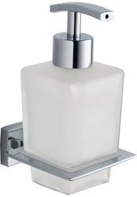 Aqualine APOLLO dávkovač mýdla, 200ml, mléčné sklo, chrom - 1416-19