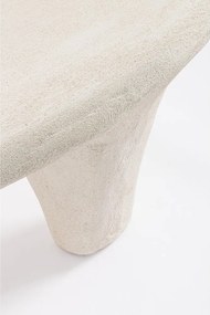 Krémový konferenční stolek z polyresinu 62x102 cm Albin – Bizzotto