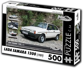 Puzzle retro-auta puzzle č. 54 lada samara 1300 (1989) 500 dílků