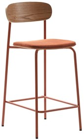 OnaDnes -20% Červená barová židle Marckeric Adriana 66 cm