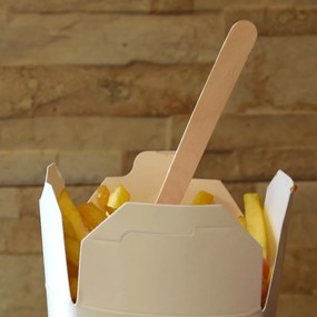 Wimex 66764 - dřevěná svačinová vidlička 14 cm - 500 ks