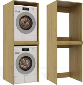 Skříňka na pračku a sušičku POLA TWIN dub artisan