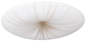 EGLO LED moderní stropní svítidlo NIEVES 1, 10W, teplá bílá, 31cm, kulaté, bílé, zlaté 900498