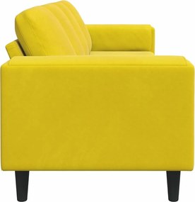 Pohovka do obývacího pokoje Žlutá 250 x 77 x 76 cm 3335097