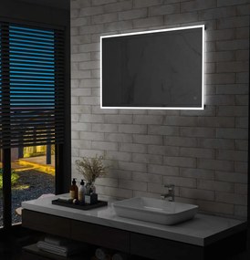 vidaXL Koupelnové zrcadlo s LED světly a dotykovým senzorem 100x60 cm [144737]