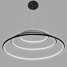 LED závěsné světlo Ring No.3 Φ80 black 3000K