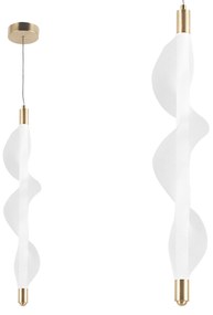 Toolight LED osvětlení se spirálovitým tvarem G008-1CP bílá/zlatá