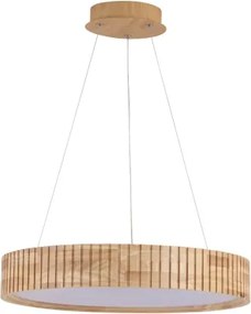 Brilagi - LED Lustr na lanku FALCON WOOD MODERN LED/30W/230V pr. 45 cm dřevo