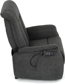 Polohovací křeslo šedé, elektrické TV-L8963 GREY2