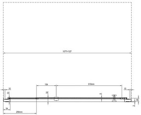 Ravak Nexty Sprchové dveře 110 cm, černá+transparent NDOP2-110 03OD0300Z1